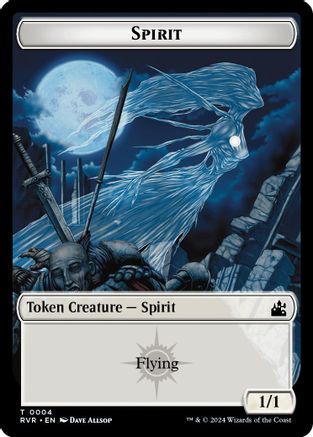 Spirit Token (0004) - Ravnica Remastered - Magic: The Gathering