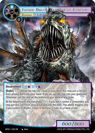 Father Dagon, Familiar of Cthulhu - Masterpiece "Pilgrim-Memories ...