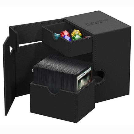 Flip 'n' Tray XenoSkin Monocolor - Black (Holds 133+) - Ultimate Guard ...