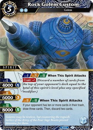 Rock Golem Custom - Savior of Chaos - Battle Spirits Saga
