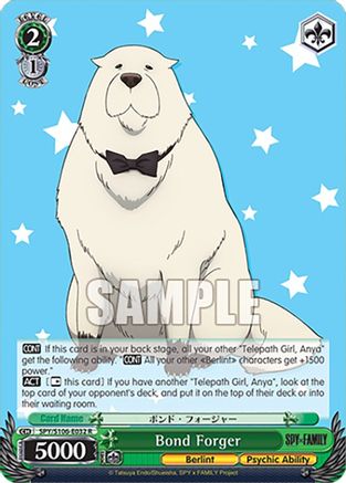 Bond Forger - SPY x FAMILY - Weiss Schwarz