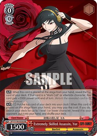 Extremely Skilled Assassin, Yor - SPY x FAMILY - Weiss Schwarz