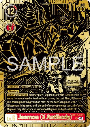 Jesmon (X Antibody) (2023 Championship Finals 1st Place) - Xros Encounter - Digimon Card Game