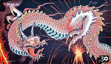 Magic 30th Anniversary Playmat: Shivan Dragon - Magic Promotional ...