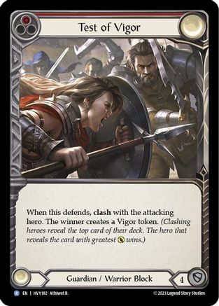 Test of Vigor - Heavy Hitters - Flesh and Blood TCG