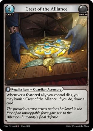 Crest of the Alliance - Promotional Cards - Grand Archive TCG