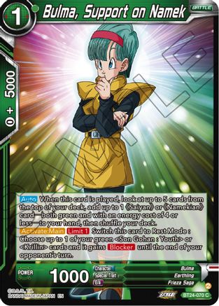 Bulma, Support on Namek - Beyond Generations - Dragon Ball Super: Masters