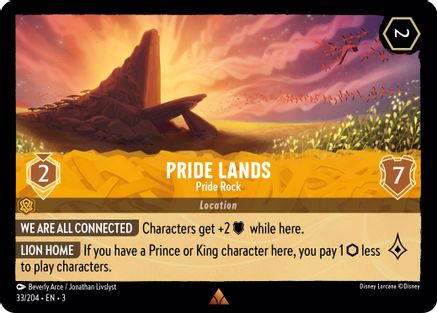 Pride Lands - Pride Rock - Into the Inklands - Disney Lorcana