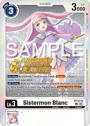 Sistermon Blanc (Judge Pack 5) - Starter Deck 12: Jesmon - Digimon Card ...