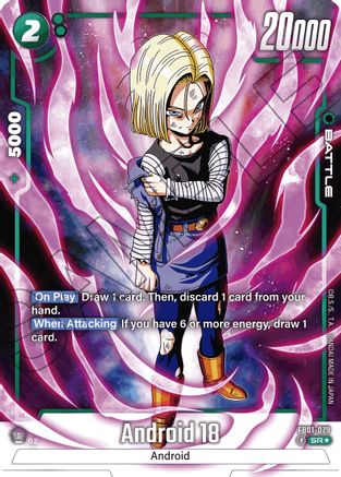 Android 18 - FB01-079 (Alternate Art) - Awakened Pulse - Dragon Ball ...