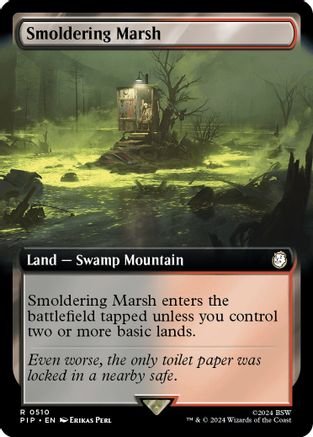 Smoldering Marsh (Extended Art) - Universes Beyond: Fallout - Magic ...