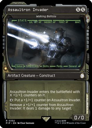 Assaultron Invader - Walking Ballista (Showcase) - Universes Beyond: Fallout - Magic: The Gathering