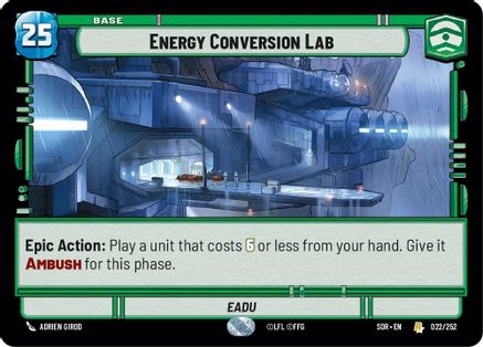 Energy Conversion Lab - Spark of Rebellion - Star Wars: Unlimited