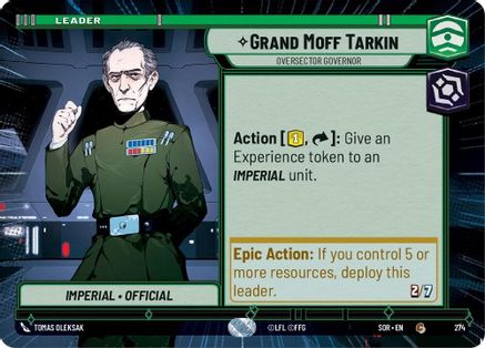 Grand Moff Tarkin - Oversector Governor (Hyperspace) - Spark of ...
