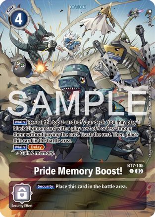 Pride Memory Boost! (Bonus Pack) - Starter Deck 17: Double Typhoon ...