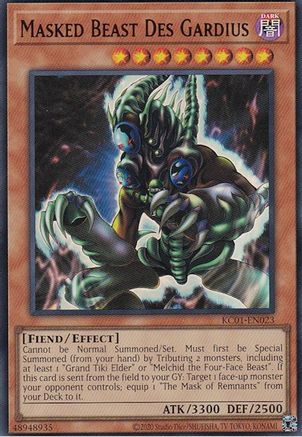 Masked Beast Des Gardius - 25th Anniversary Ultimate Kaiba Set - YuGiOh
