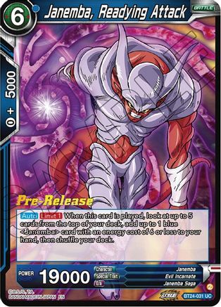 Janemba, Readying Attack - Beyond Generations Pre-Release Cards ...