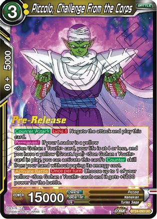 Piccolo, Challenge From the Corps - Beyond Generations Pre-Release ...
