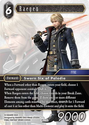 Raegen - Hidden Hope - Final Fantasy TCG