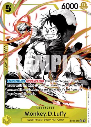 Monkey.D.Luffy (015) (Parallel) - Ultra Deck: The Three Brothers - One Piece Card Game