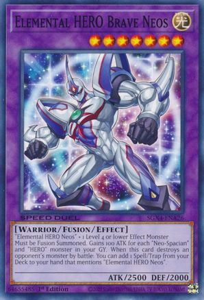 Elemental HERO Brave Neos - Speed Duel GX: Midterm Destruction - YuGiOh