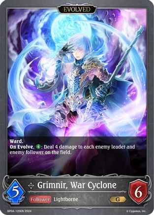 Grimnir, War Cyclone (Evolved) - BP04: Cosmic Mythos - Shadowverse: Evolve