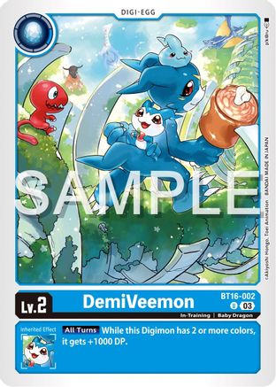 DemiVeemon - Beginning Observer - Digimon Card Game