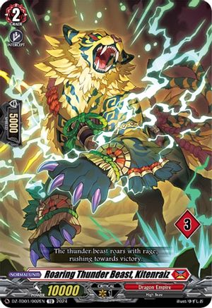 Roaring Thunder Beast, Kitenraiz (3) - DZ-TD01: Start Up Trial Deck "Dragon Empire" - Cardfight ...
