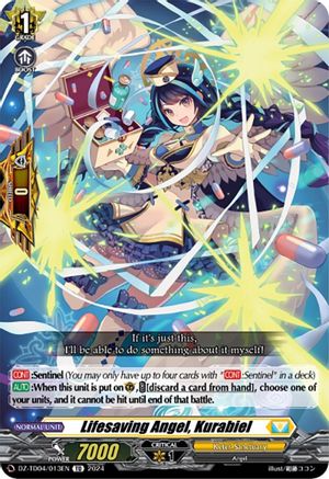 Lifesaving Angel, Kurabiel - DZ-TD04: Start Up Trial Deck "Keter Sanctuary" - Cardfight Vanguard
