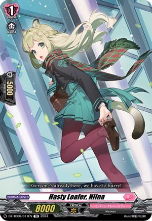 Hasty Loafer, Niina - DZ-TD06: Start Up Trial Deck "Lyrical Monasterio" - Cardfight Vanguard