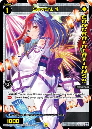 Servant # (WIXOSS Ceremony October 2021) (Winner) - Promo Cards - WIXOSS