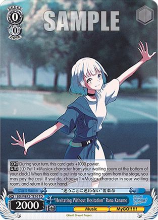 "Hesitating Without Hesitation" Rana Kaname - BanG Dream! Girls Band ...