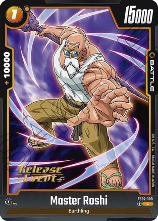Master Roshi - FB02-108 - Blazing Aura Release Event Cards - Dragon ...