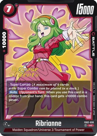 Ribrianne - FB02-030 - Blazing Aura Release Event Cards - Dragon Ball ...