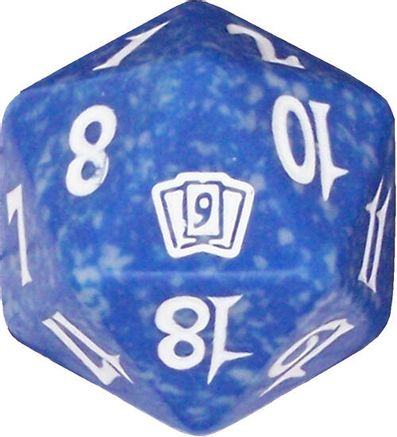 9th Edition Spindown Die - Blue - Wizards of the Coast Dice - Life Counters