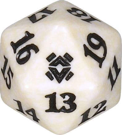 Zendikar Rising Spindown Die - White - Wizards of the Coast Dice - Life ...