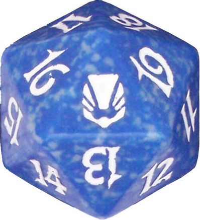Darksteel Spindown Die - Blue - Wizards of the Coast Dice - Life Counters