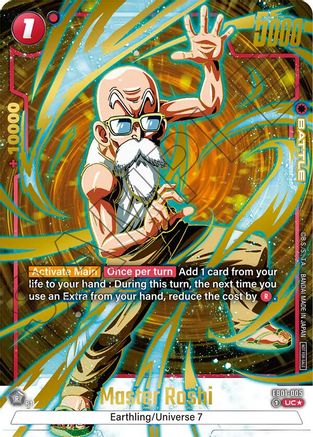 Master Roshi - FB01-005 (Championship Pack 01) (Gold) - Tournament and Championship Promos ...