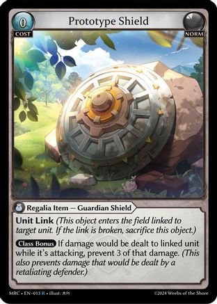 Prototype Shield - Mercurial Heart - Grand Archive TCG