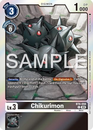 Chikurimon - BT6-056 (Official Tournament Vol.13 Winner Pack) - Double ...