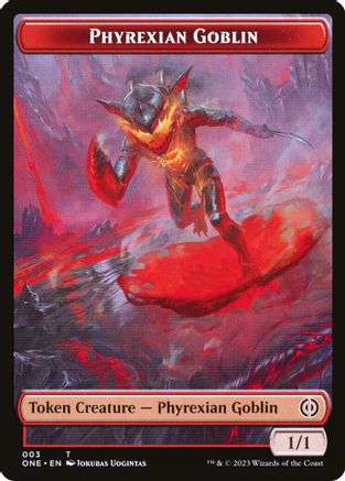 Phyrexian Goblin // Drone Double-Sided Token - Phyrexia: All Will Be ...