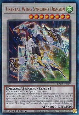 Crystal Wing Synchro Dragon (PUR) - 25th Anniversary Rarity Collection ...