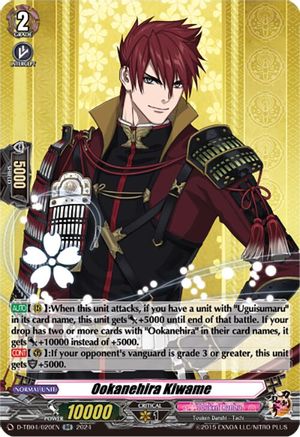 Ookanehira Kiwame - D-TB04: Touken Ranbu ONLINE 2023 - Cardfight Vanguard