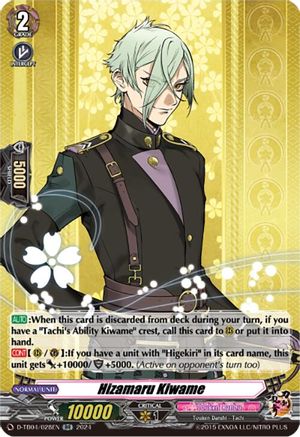 Hizamaru Kiwame - D-TB04: Touken Ranbu ONLINE 2023 - Cardfight Vanguard