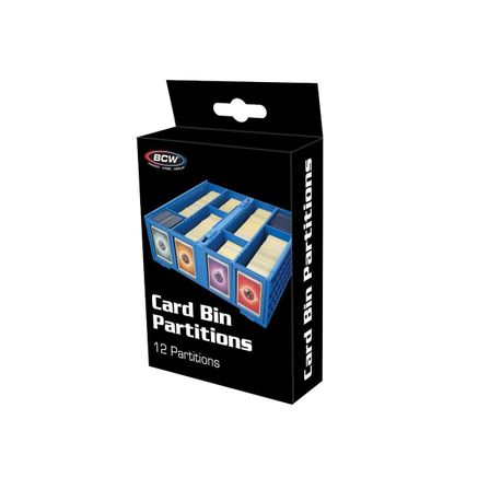 Collectible Card Bin Partitions - Blue - BCW Deck Boxes - Deck Boxes
