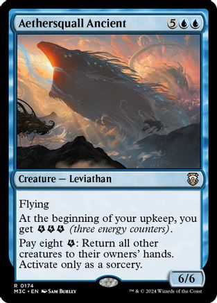 Aethersquall Ancient (Ripple Foil) - Commander: Modern Horizons 3 - Magic: The Gathering