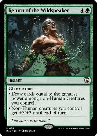 Return of the Wildspeaker (Ripple Foil) - Commander: Modern Horizons 3 ...