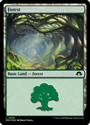 Forest (0506) (Ripple Foil) - Modern Horizons 3 - Magic: The Gathering