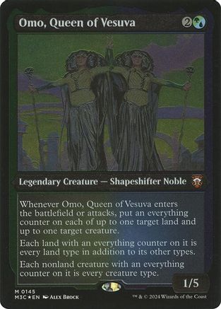 Omo, Queen of Vesuva (Display Commander) - Thick Stock - Commander ...