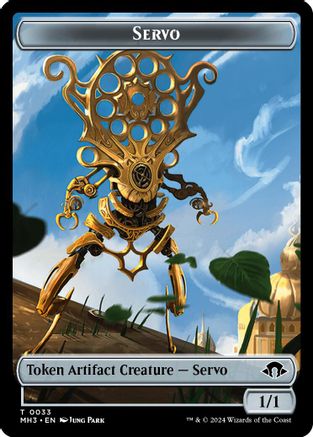 Servo // Phyrexian Wurm (0017) Double-Sided Token - Modern Horizons 3 ...